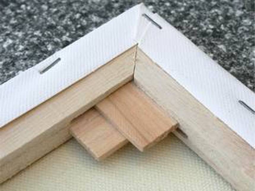 Keilrahmen bauen und mit Leinwand bespannen - heimwerker.de