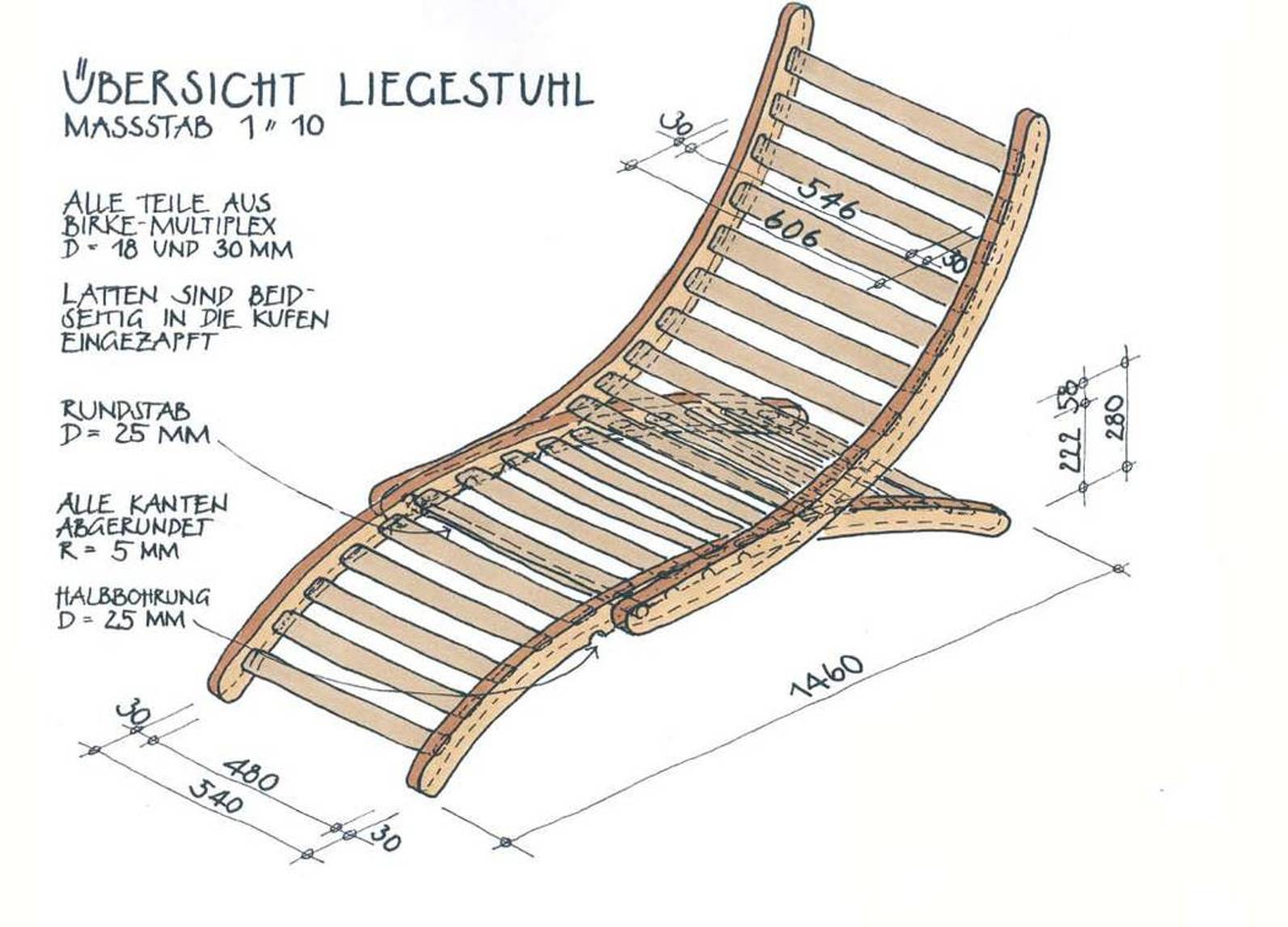 Gartenliege Selber Bauen
